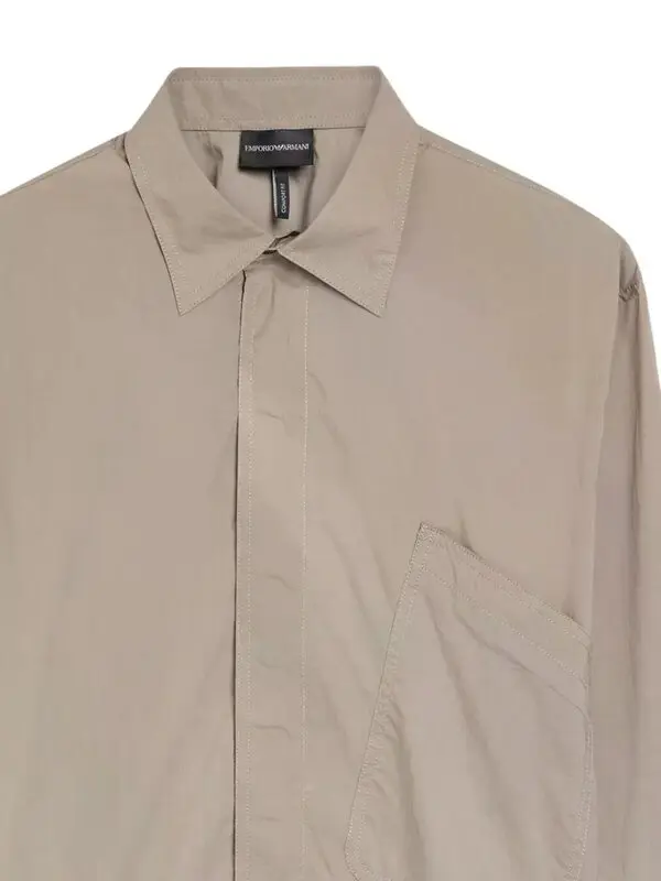 Emporio Armani Logo Embroidered Shirt