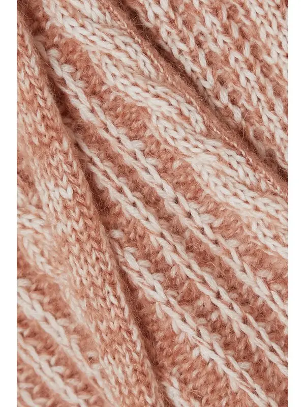 Chloé Hooded Cable-knit Wool-blend Poncho