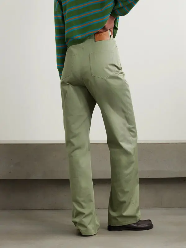 Loewe Cotton-twill Straight-leg Trousers