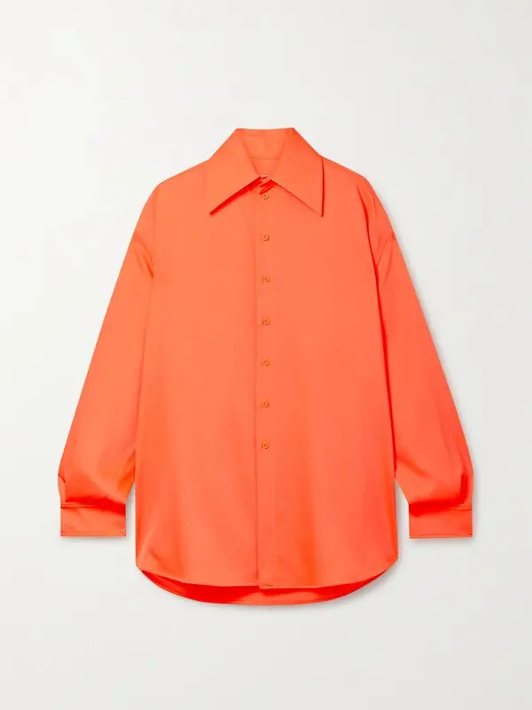 Christopher John Rogers Oversized Crepe Shirt