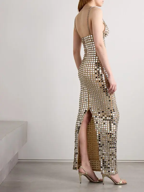Retrofete Perri Embellished Tulle Gown