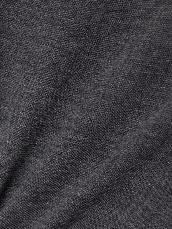 JIL SANDER Merino Wool Maxi Dress With Draped Panelling