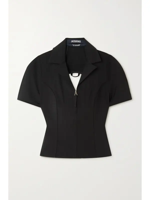Jacquemus Tangelo Cutout Stretch-wool Top