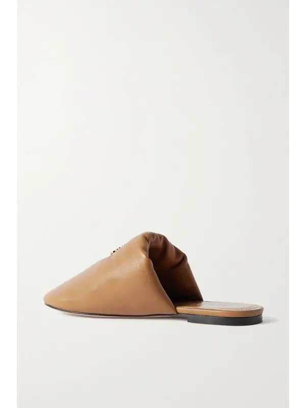 Loewe Anagram Logo-embellished Padded Leather Slippers