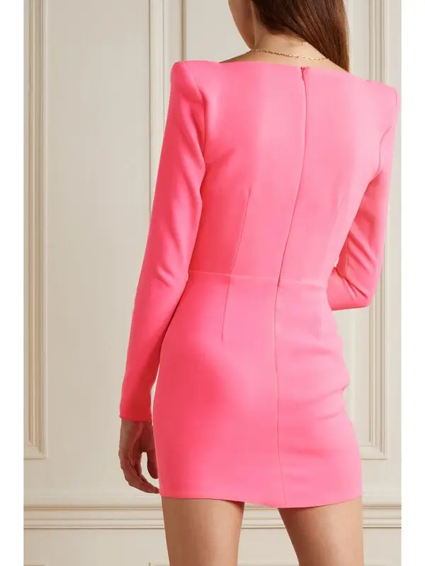 Alex Perry Grant Neon Stretch-crepe Mini Dress