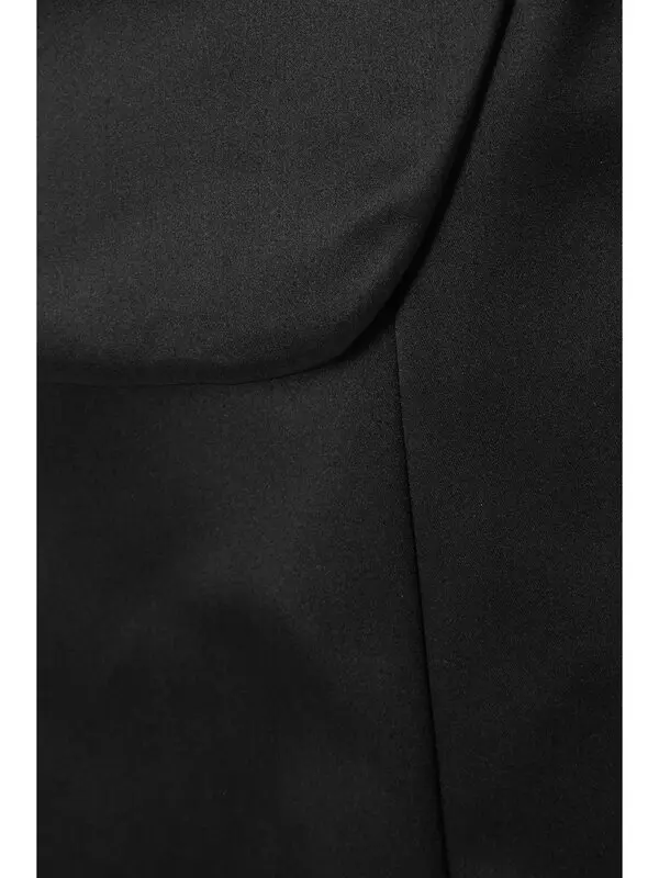 Fendi Belted Paneled Silk-satin Midi Dress