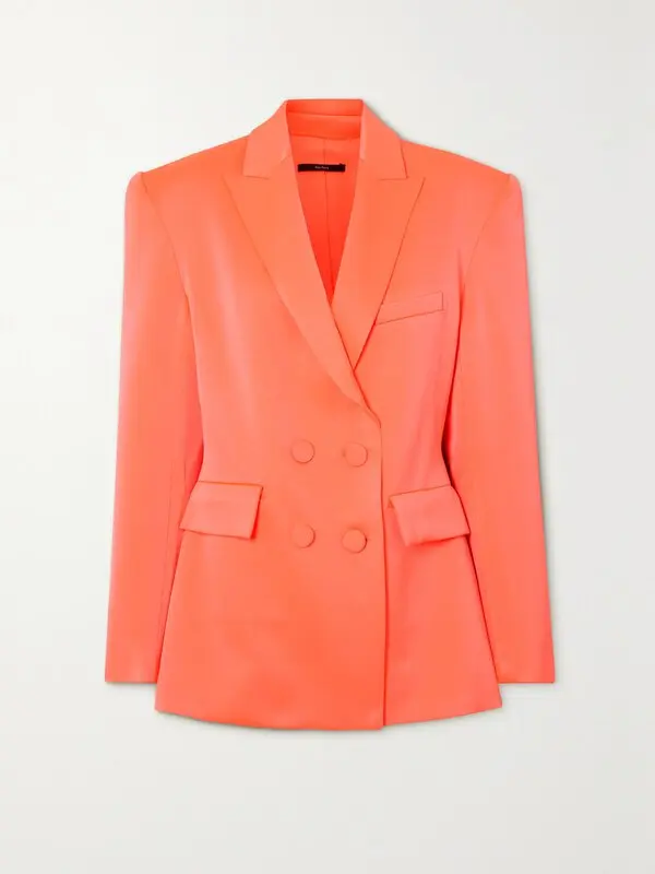 Alex Perry Wells Double-breasted Blazer - Orange