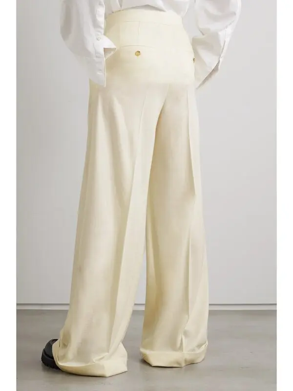 Max Mara Catullo Wool-jersey Wide-leg Trousers