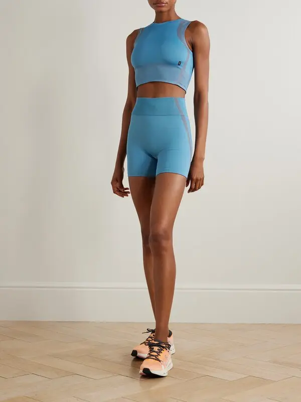 On Studio Cropped Ribbed Stretch Tank Top