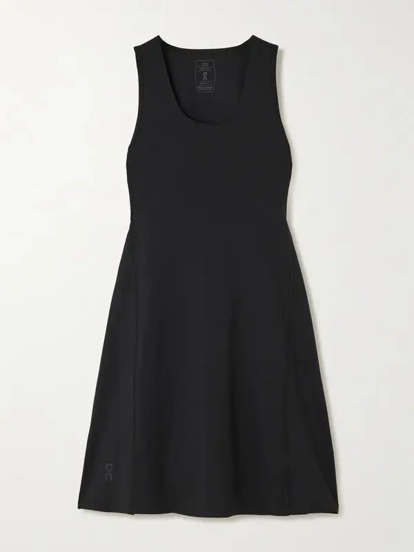 On Studio Cutout Paneled Stretch-jersey Mini Dress