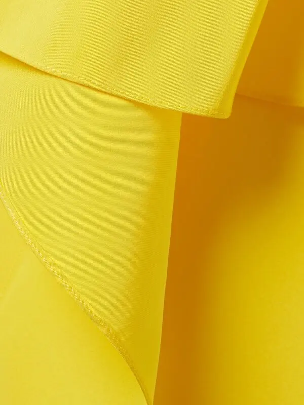 Carolina Herrera Wrap-effect Draped Silk-faille Gown