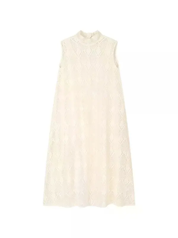 STUDIO TOMBOY Crochet Knit Dress - Neutrals