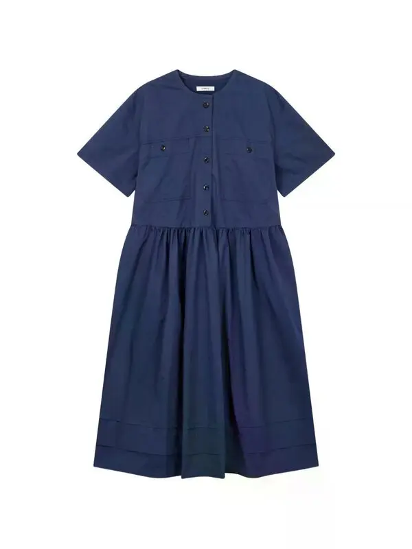 STUDIO TOMBOY Midi Double Pocket Dress - Blue