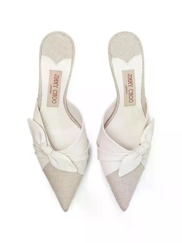 JIMMY CHOO Livi 65 Mules - Neutrals