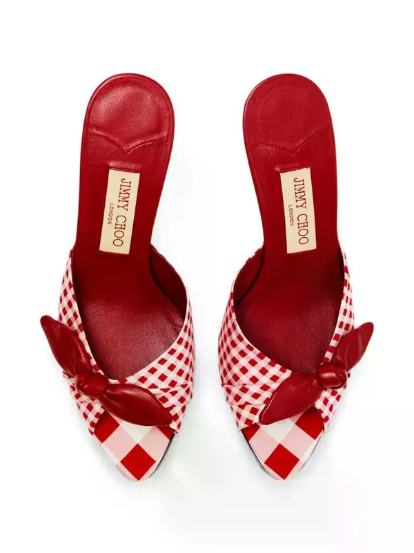 JIMMY CHOO Livi Wedge 85 Sandals - Red
