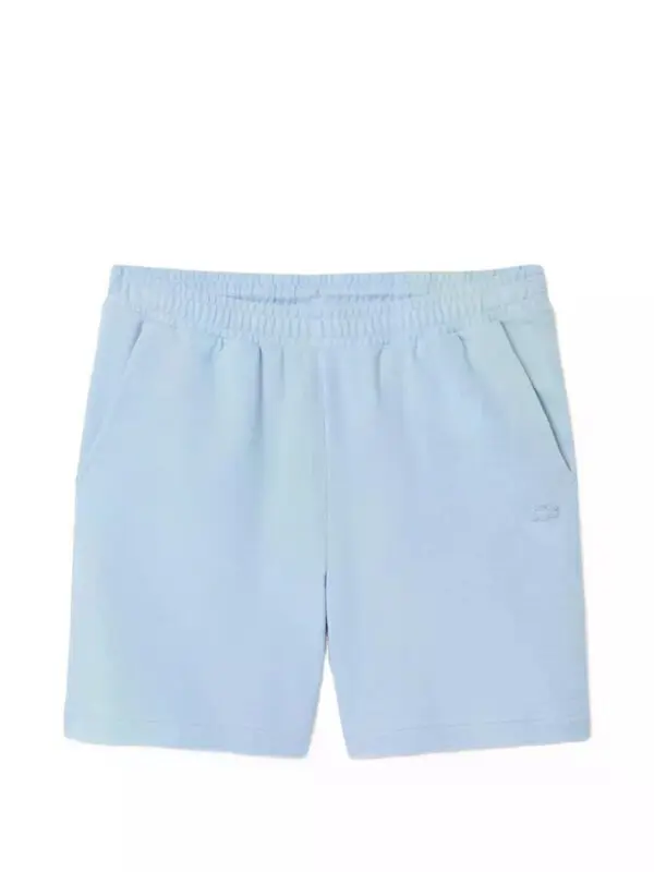 Lacoste Embossed Logo Cotton Shorts - Blue
