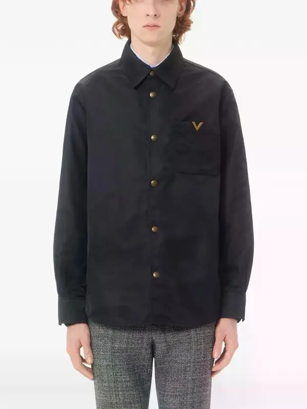 Valentino Garavani Nylon Shirt Jacket With Vgold