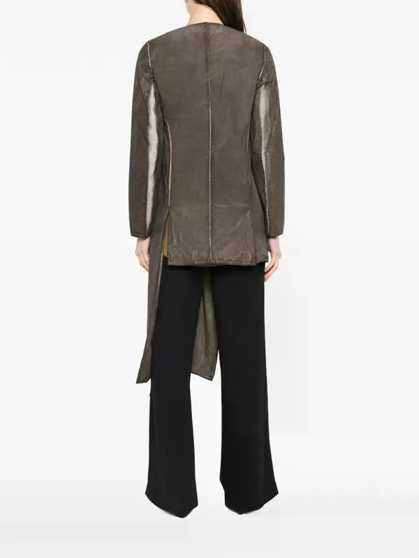 UMA WANG Asymmetric Drape Shirt