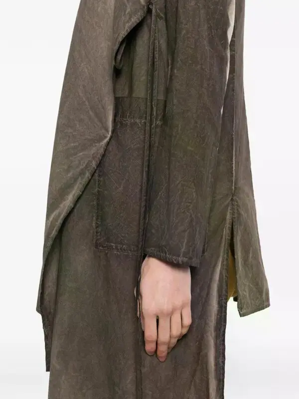 UMA WANG Asymmetric Drape Shirt