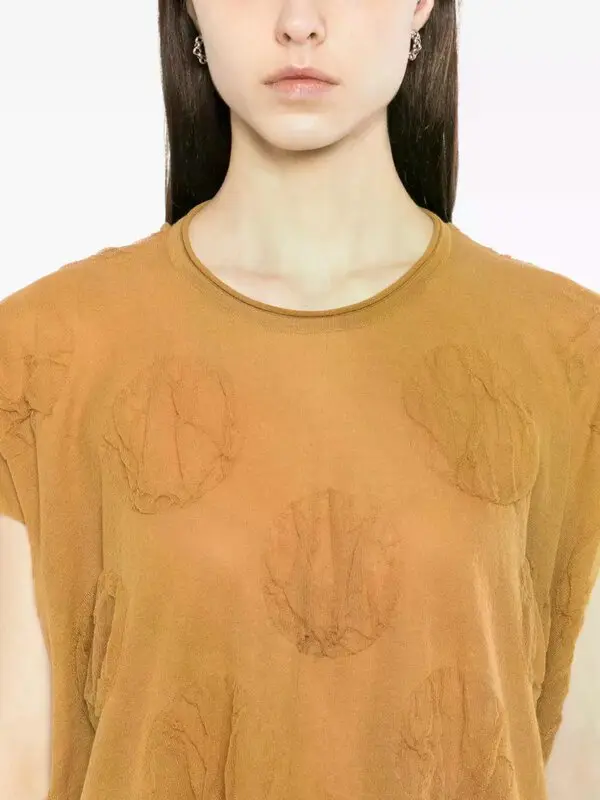 UMA WANG Round Neck Short Sleeve Top