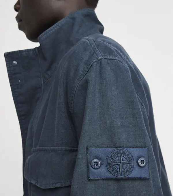 Stone Island Linen-blend Field Jacket