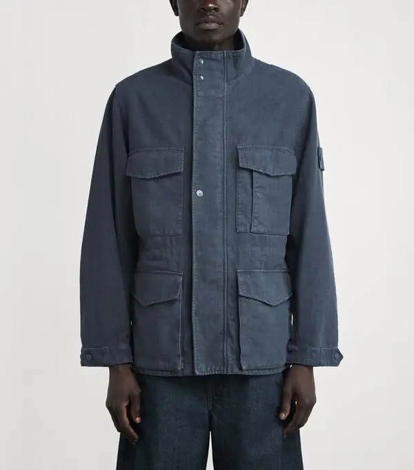 Stone Island Linen-blend Field Jacket