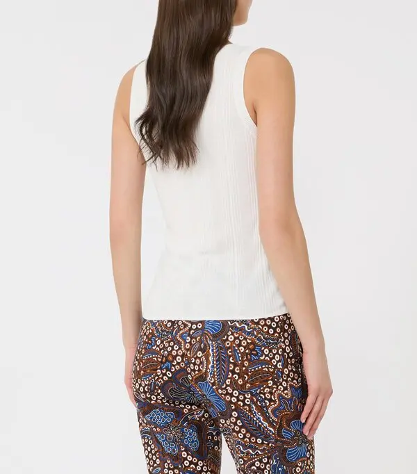 Max Mara Rib-knit Scoop Neck Tank Top