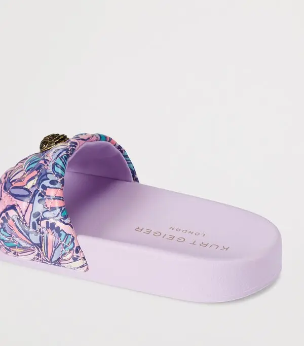 Kurt Geiger Meena Eagle Slides With Butterfly Print