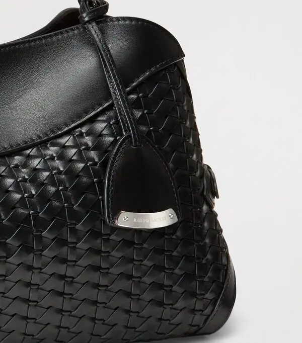 Ralph Lauren Braided Leather Shoulder Bag