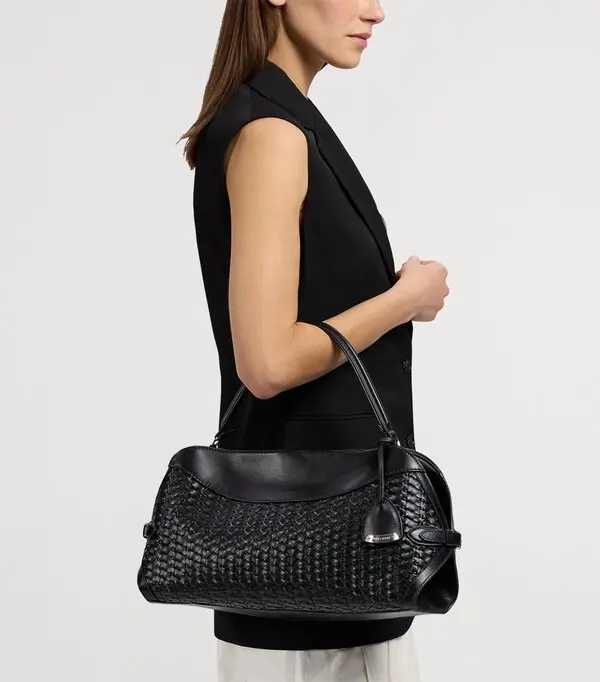 Ralph Lauren Braided Leather Shoulder Bag