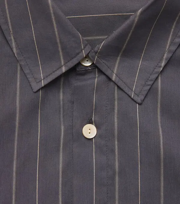 Palmer//harding Cotton Stripe Shirt Dress