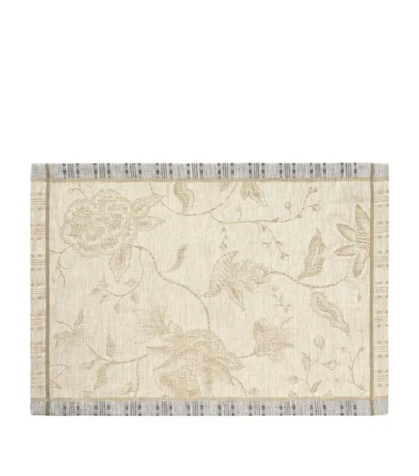 LE JACQUARD FRANÇAIS Linen Été Indien Placemat - Beige