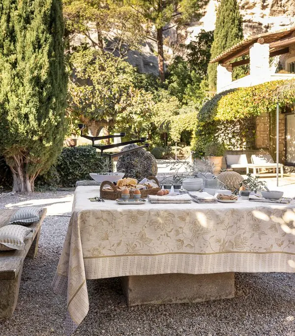 LE JACQUARD FRANÇAIS Linen Été Indien Tablecloth