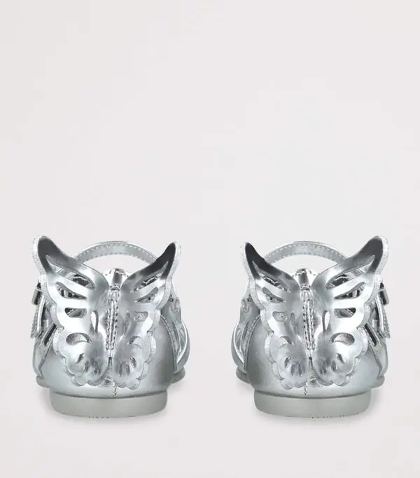 SOPHIA WEBSTER Heavenly Metallic Leather Sandals With Angel Wings
