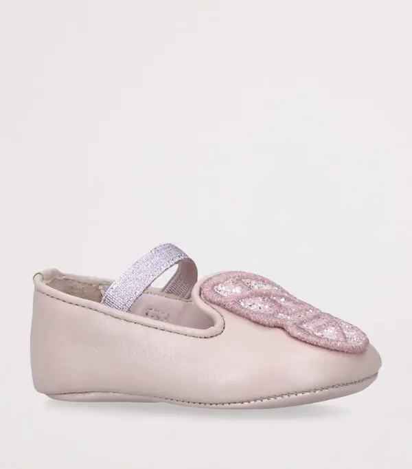 SOPHIA WEBSTER Embroidered Butterfly Ballet Flats