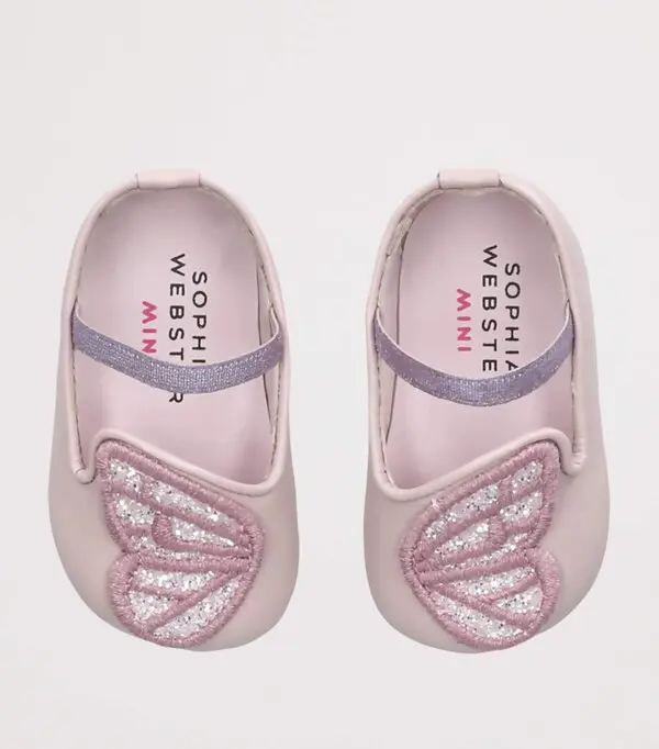 SOPHIA WEBSTER Embroidered Butterfly Ballet Flats