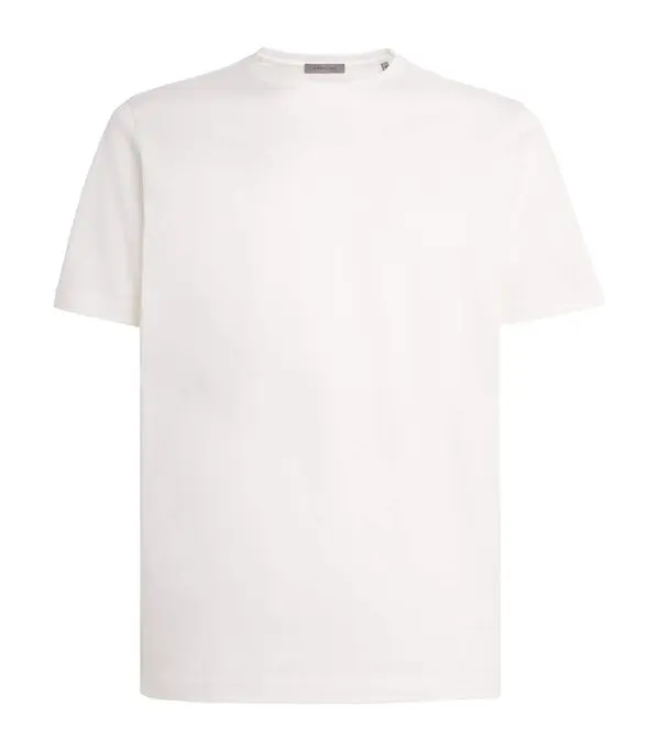 Corneliani Cotton Crew-neck T-shirt - White