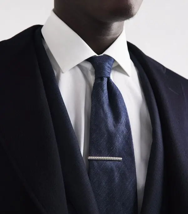 Tateossian Palladium-plated Quad Knot Tie Clip