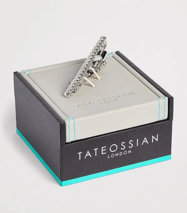 Tateossian Palladium-plated Quad Knot Tie Clip