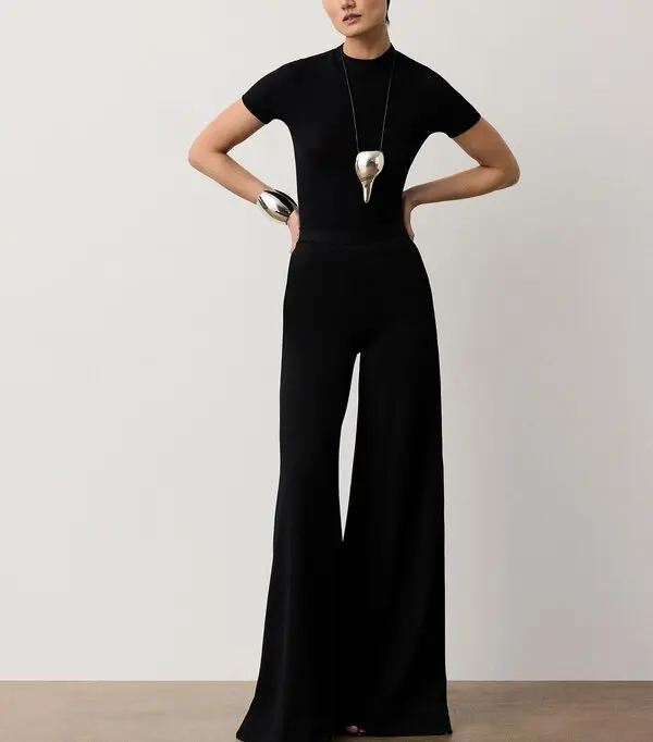 Ralph Lauren Ribbed Mock Neck Top
