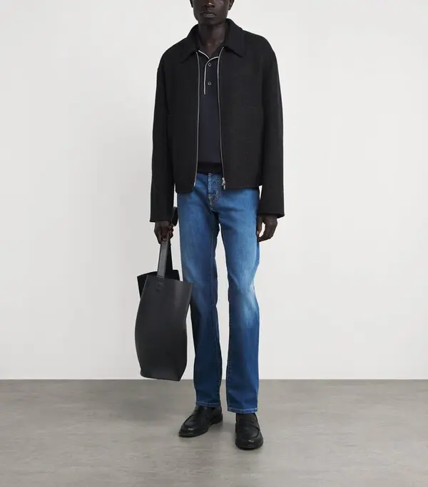 Jacob Cohen Wool-silk Polo Shirt