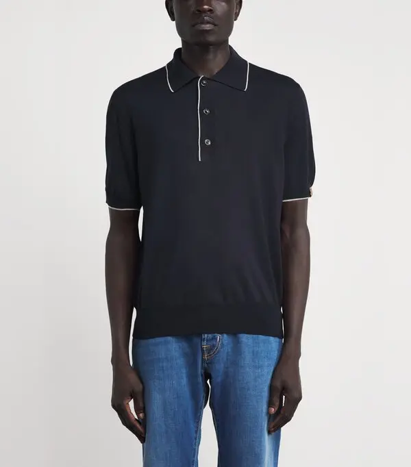 Jacob Cohen Wool-silk Polo Shirt