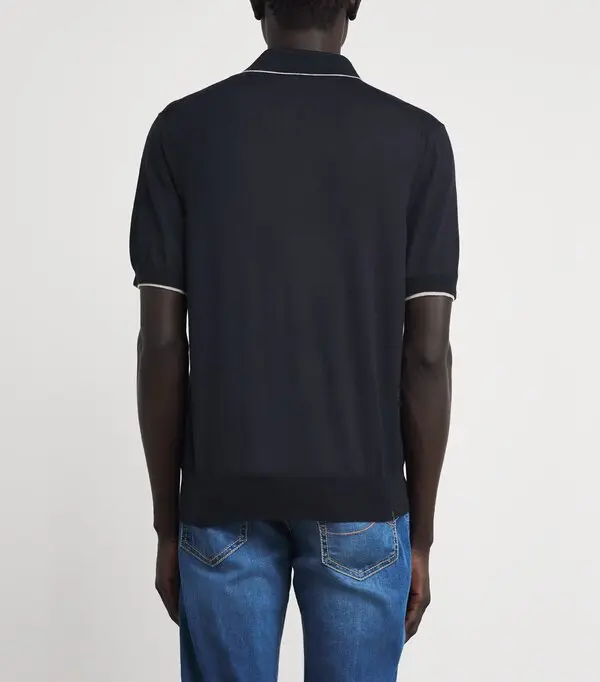 Jacob Cohen Wool-silk Polo Shirt