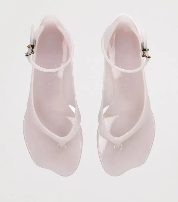 Chloé Jelly Heeled Sandals - Pink