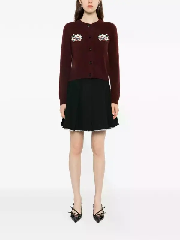SHUSHU/TONG Embellished Button Front Cardigan