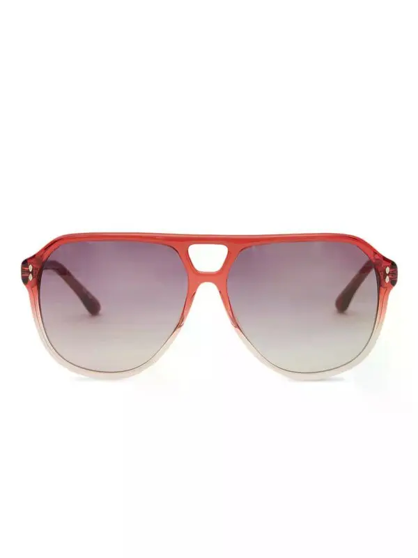 Isabel Marant Aneya Aviator Sunglasses - Red