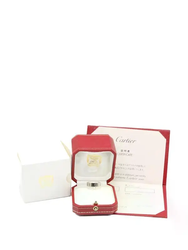 Cartier 18k White Gold Love Motif Ring