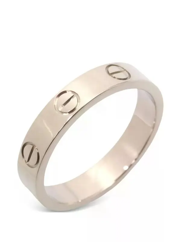 Cartier 18k White Gold Love Ring - Silver