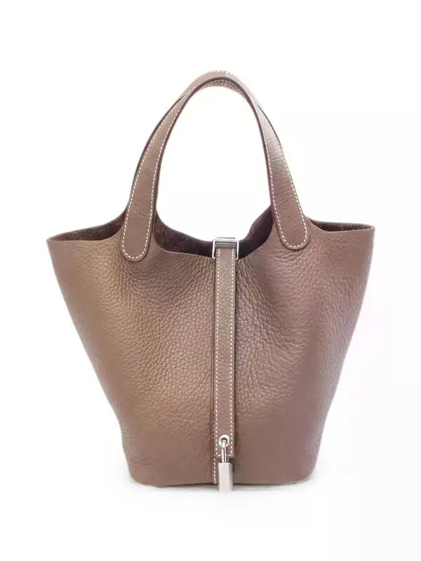 Hermès Leather Tote Bag - Brown