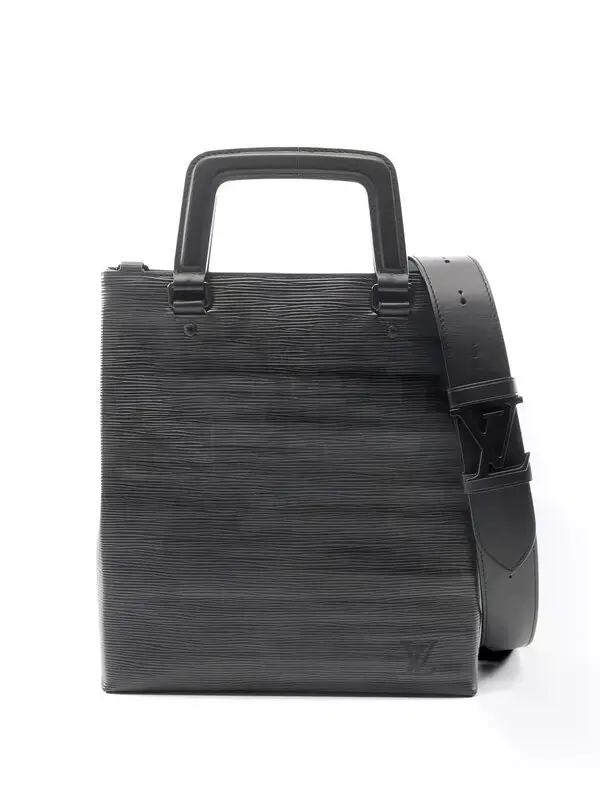 LOUIS VUITTON Fold Leather Handbag - Black